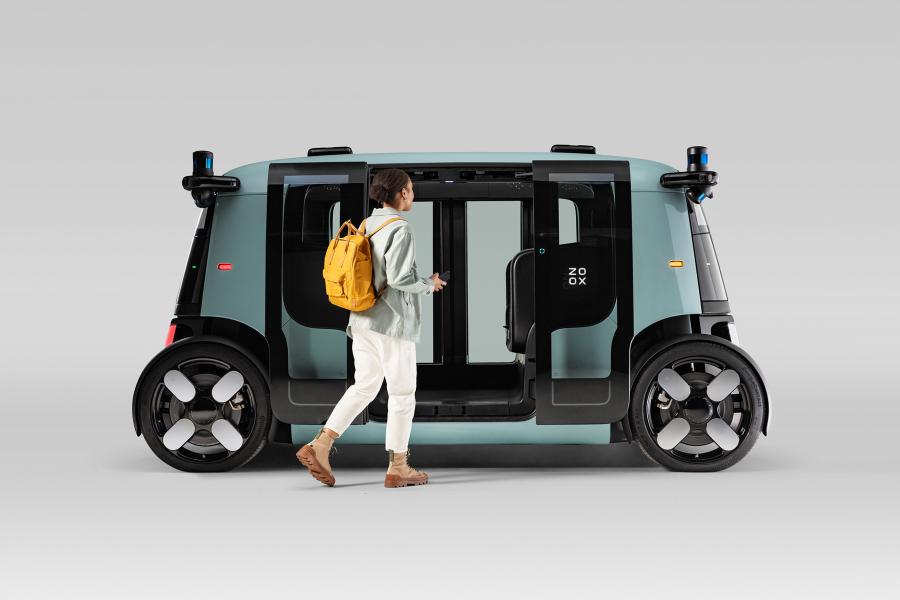 Amazon's Zoox unveils autonomous taxi Amazon's Zoox unveils autonomous taxi